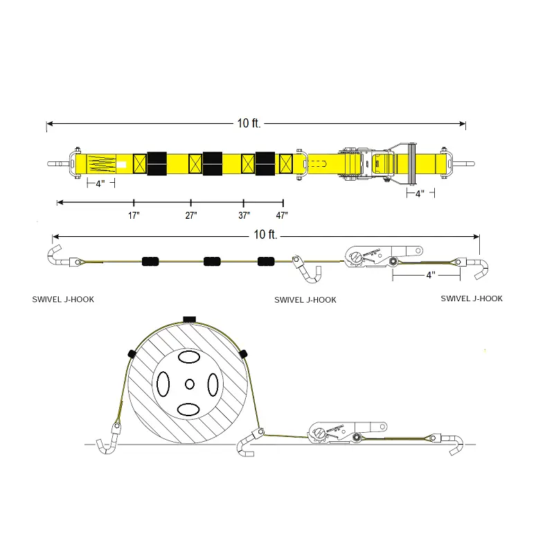 Wheel Straps: Car Hauling Straps - TTech America, Inc.